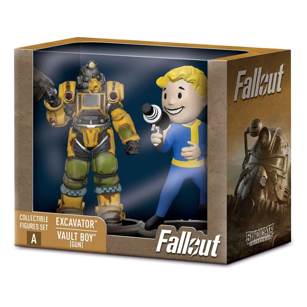 Fallout Collectible Figures Set Excavator & Vault Boy (Gun) | animota