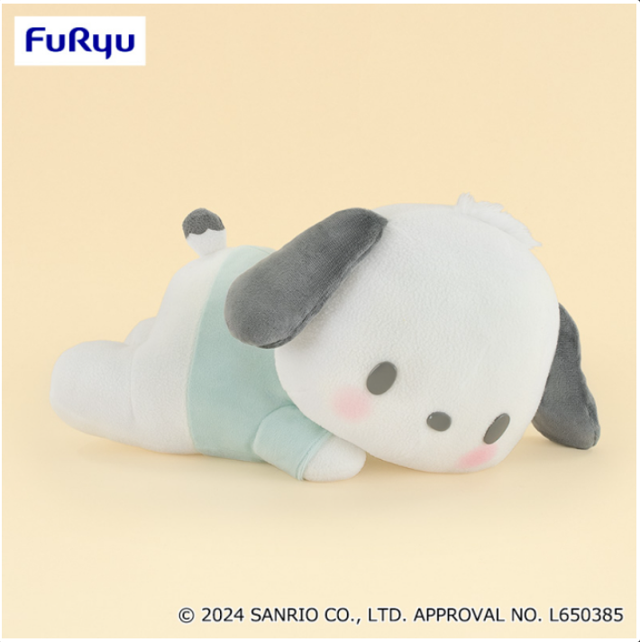 Pochacco Chill Time BIG Plush Toy Mint Color | animota