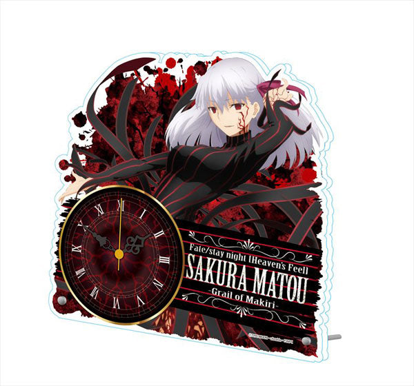 Movie "Fate/stay night [Heaven's Feel]" Acrylic Table Clock Sakura ...