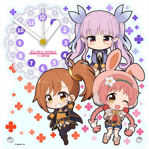 Anime "Princess Connect! Re:Dive" Puchi Choko Acrylic Table Clock ...